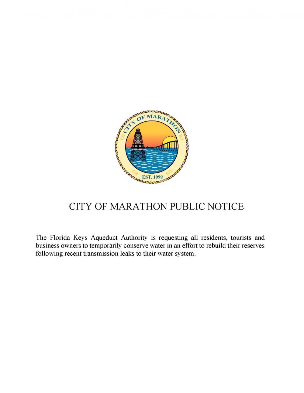 Public Notice: Florida Keys Aqueduct Authority issues Water ...